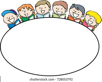 Kids Border Stock Vector (Royalty Free) 728053792 | Shutterstock