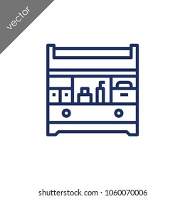 Kids Changing Table Icon Stock Vector (Royalty Free) 1060070006 ...
