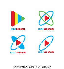 Kids Channel Logo Vector Template Design Stock Vector (Royalty Free ...