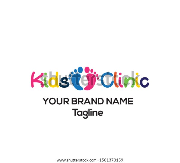 Kids Clinic Vector Logo Design Elements Stock Vector (Royalty Free ...