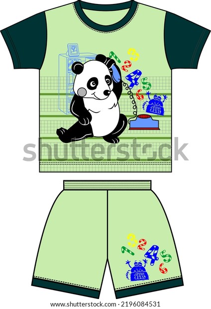 Kids Clothing Set Vector Design Illustration Stock Vector (Royalty Free ...