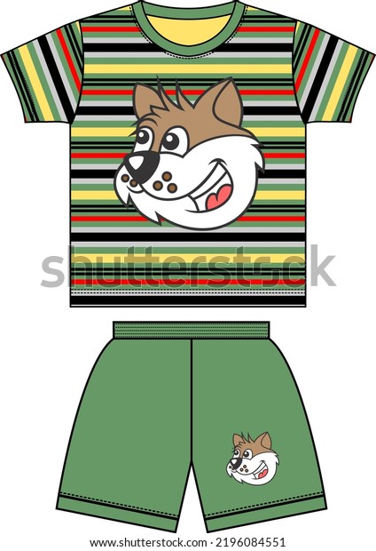 Kids Clothing Set Vector Design Illustration Stock Vector (Royalty Free ...