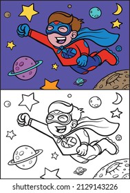 Kids Coloring Page Color Reference Vector Stock Vector (Royalty Free ...