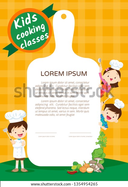 Stock vektor „Kids Cooking Class Certificate Design Templatecute“ (bez ...