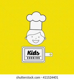 Kids Cooking Design Stock Vector (Royalty Free) 411524401 | Shutterstock