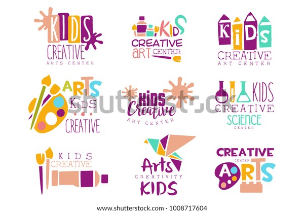 Kids Creative Class Template Promotional Logo Stock Vector (Royalty ...