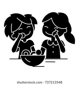 35,604 Kid eat icon Images, Stock Photos & Vectors | Shutterstock