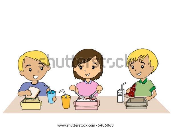 1,478 imágenes de Children eating school lunch cartoon - Imágenes ...