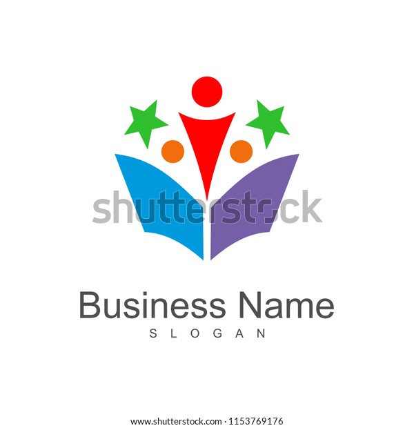 Kids Education Logo Template Stock Vector (Royalty Free) 1153769176 ...