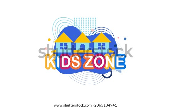 Kids Game Zone Flat Icon Vector Stock Vector (Royalty Free) 2065104941 ...