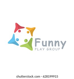 Kids Group Logo Stock Vector (Royalty Free) 628199915 | Shutterstock
