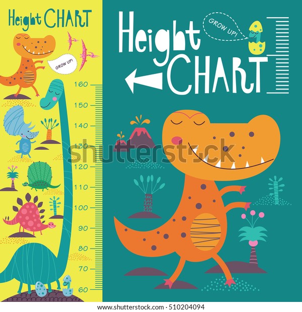 Kids Height Chart Vector Isolated Illustration Stock Vector (Royalty ...