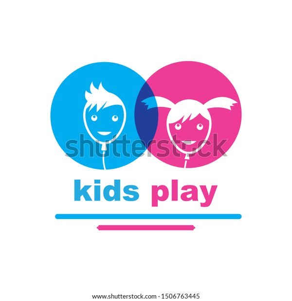 Kids Icon Logo Vector Illustration Template 库存矢量图（免版税）1506763445 ...