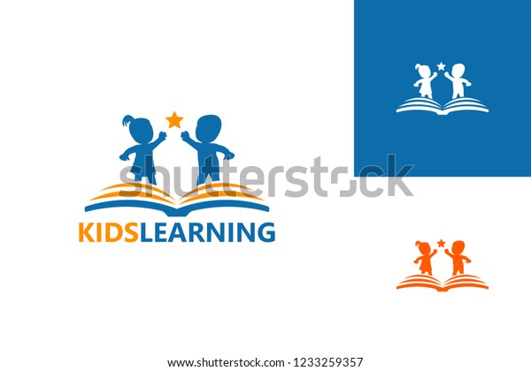 Kids Learning Logo Template Design Vector: vetor stock (livre de ...