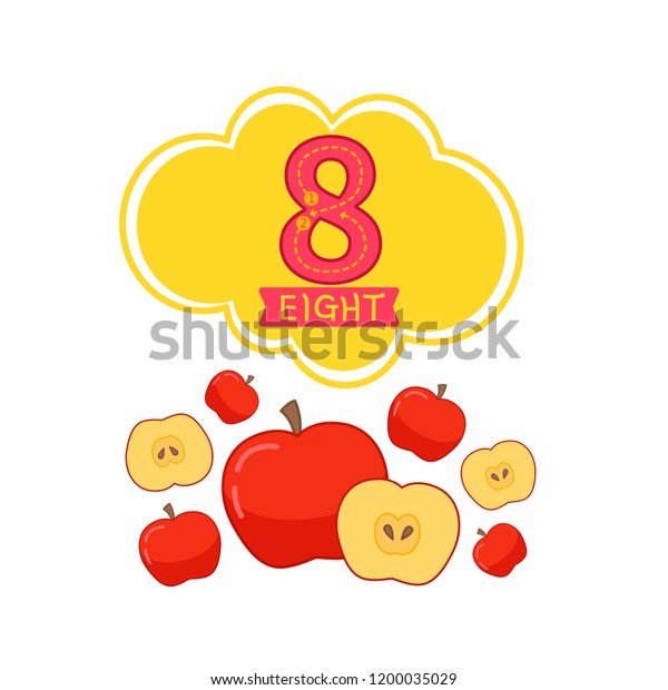 Kids Learning Material Card Learning Numbers Stock Vector (Royalty Free ...