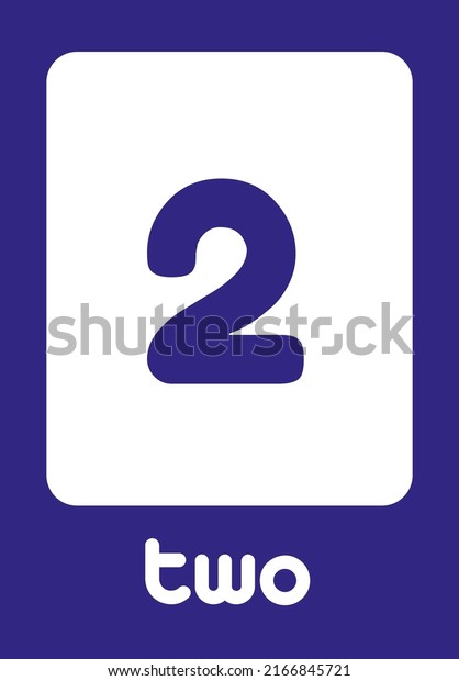 Stock vektor „Kids Learning Numbers Cards Flashcards Numbers“ (bez ...