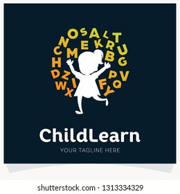 Kids Learning School Logo Design Template Stock Vector (Royalty Free ...