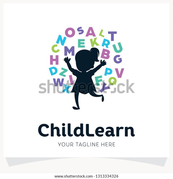 Kids Learning School Logo Design Template Stock Vector (Royalty Free ...