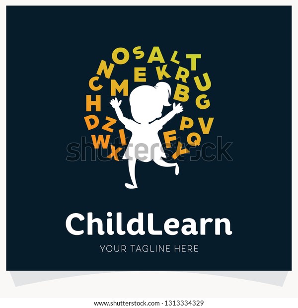 Kids Learning School Logo Design Template Stock Vector (Royalty Free ...