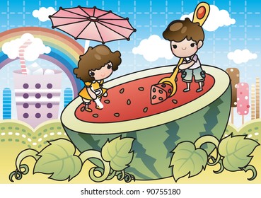 Kids Life Stock Vector (Royalty Free) 90755180 | Shutterstock