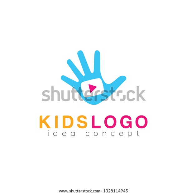 Kids Logo Child Logo Template Vector Stock Vector (Royalty Free ...