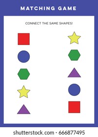 Kids Matching Game Stock Vector (Royalty Free) 666877495 | Shutterstock