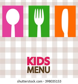 Kids Menu Background Design Illustration Stock Vector (Royalty Free ...