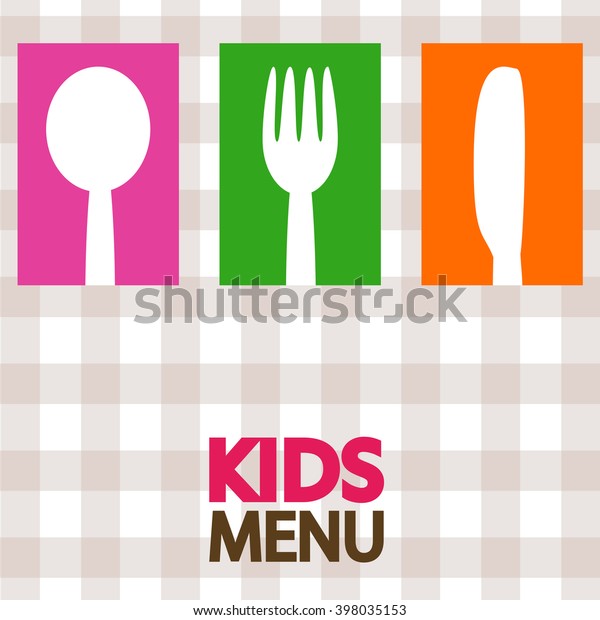 Kids Menu Background Design Illustration 库存矢量图（免版税）398035153 | Shutterstock