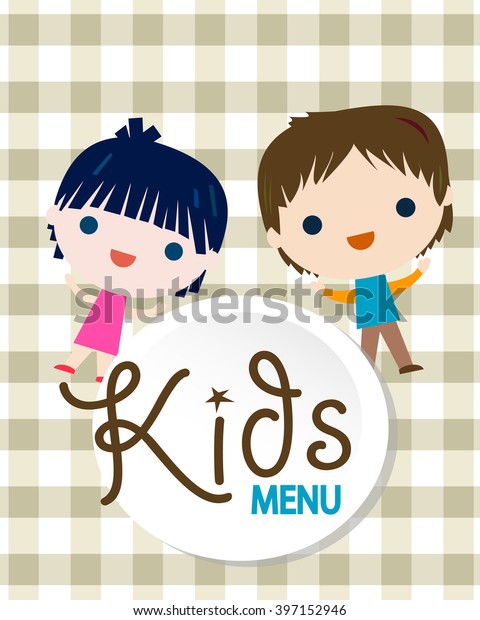 Kids Menu Background Illustration Stock Vector (Royalty Free) 397152946