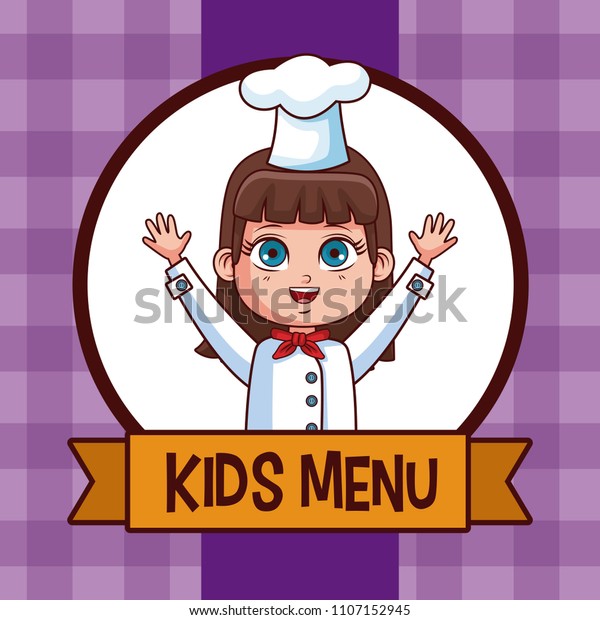 Kids Menu Cartoon Stock Vector (Royalty Free) 1107152945 | Shutterstock
