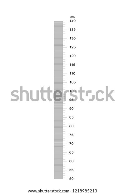 Kids Meter Wall Template 50 140 Stock Vector (Royalty Free) 1218985213 ...