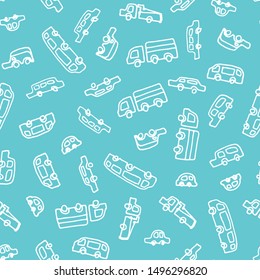 Kids Pattern Cars Vector Seamless Background Stock Vector (Royalty Free ...