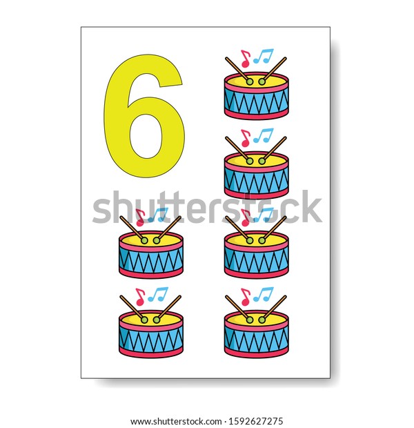 Kids Play Cards Set Numbers Toys Stock Vector (Royalty Free) 1592627275 ...