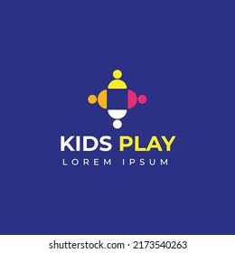 Kids Play Logo Design Template Stock Vector (Royalty Free) 2173540263 ...