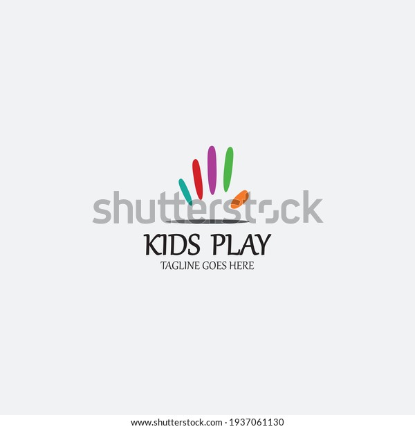 Kids Play Logo Design Template Vector Stock Vector (Royalty Free ...