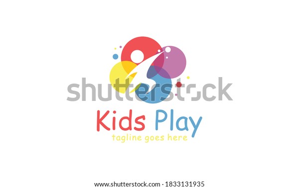 Kids Play Logo Vector Children Logo Stock Vector (Royalty Free ...