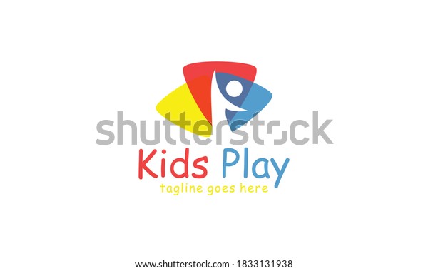 Kids Play Logo Vector Children Logo Stock Vector (Royalty Free ...
