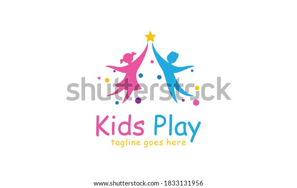 Kids Play Logo Vector Children Logo 库存矢量图（免版税）1833131956 | Shutterstock