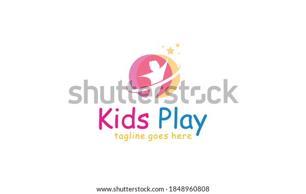 Kids Play Logo Vector Children Logo Stock Vector (Royalty Free ...