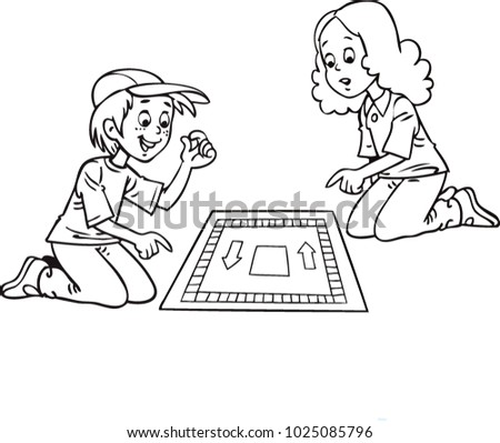 Black And White Clipart Kids Playing | Free download on ClipArtMag