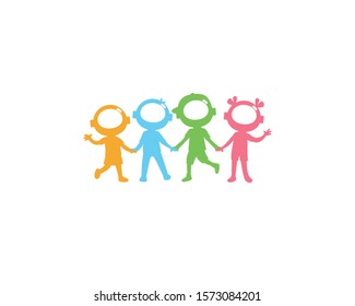 Kids Kids Playing Robot Kids Vector Stock Vector (Royalty Free ...