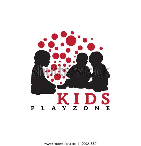 Kids Playzone Logo Vector Illustration Stock Vector (Royalty Free ...