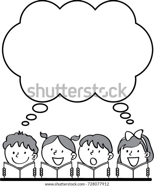 Kids Reading Book Speech Bubble Stock Vector (Royalty Free) 728077912 ...