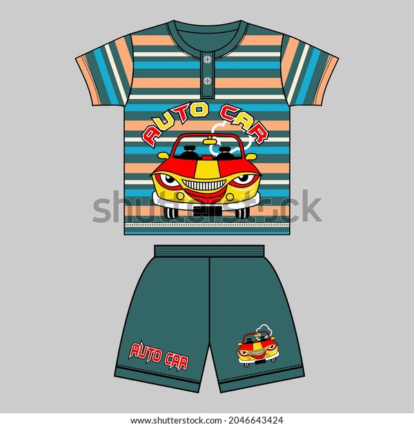 Kids Set Design Printing Stock Vector (Royalty Free) 2046643424 ...