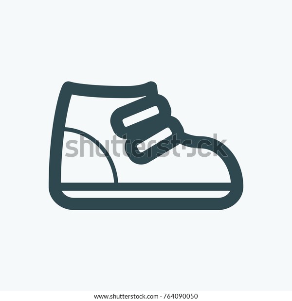 Kids Shoes Icon Childrens Shoes Vector Stock Vector (Royalty Free ...