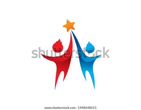 Kids Star Logo Template Design Vector Stock Vector (Royalty Free ...