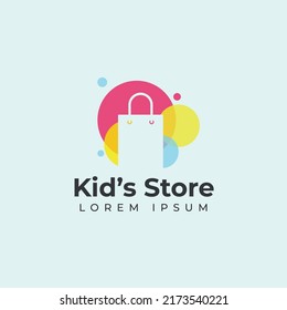 Kids Store Logo Design Template Stock Vector (Royalty Free) 2173540221 ...
