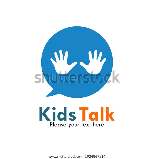 Kids Talk Logo Template Illustration Stock Vector (Royalty Free ...