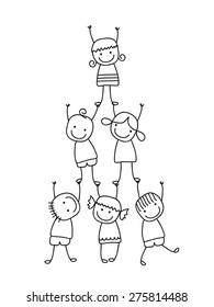 Kids Team Stock Vector (Royalty Free) 275814488 | Shutterstock