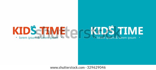 Kids Time Logo Icon Graphic Template Stock Vector (Royalty Free ...